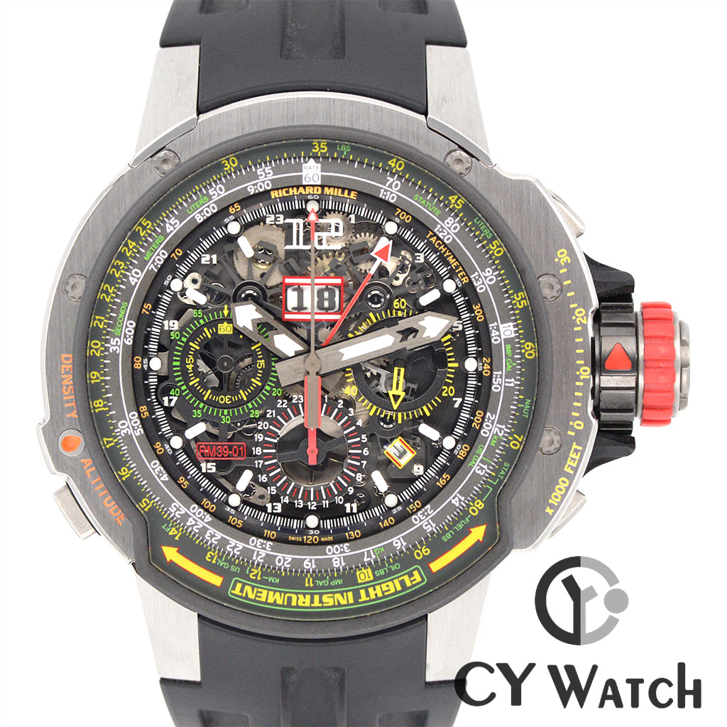 リシャール・ミル RICHARD MILLE オートマティック フライバック クロノグラフ アヴィエーション RM39-01 AN Ti ...